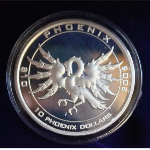 Phoenix Dollar | Other | Oz 999 Silver Proof Collectible Phoenix Dollar ...